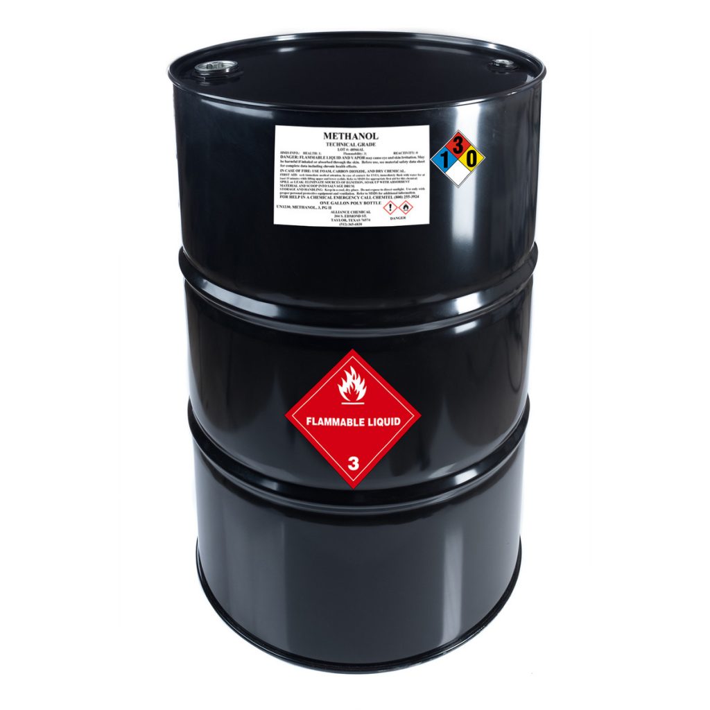 Methanol 55 Gallon Drum – Del Vel Chemical Company